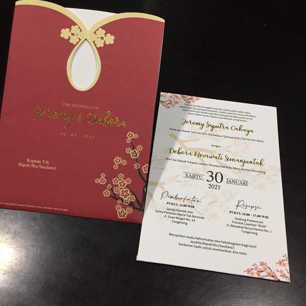 Jual Undangan Pernikahan Hard Cover | Shopee Indonesia