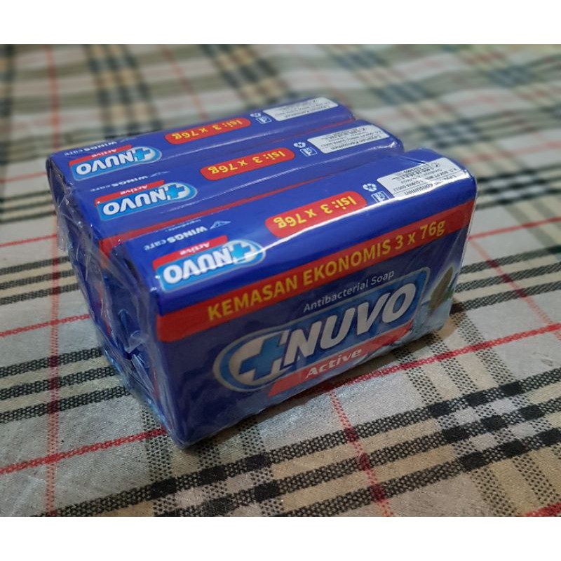 Jual Nuvo Sabun Batang Active Cool 3x76gr | Shopee Indonesia