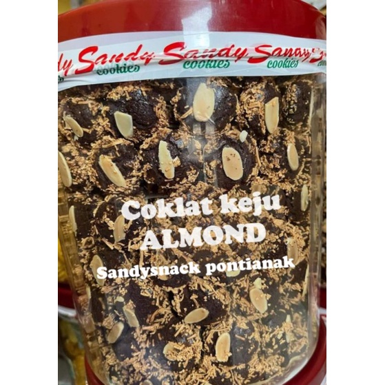Jual SANDY COOKIES COKLAT KEJU ALMOND 200Gram | Shopee Indonesia