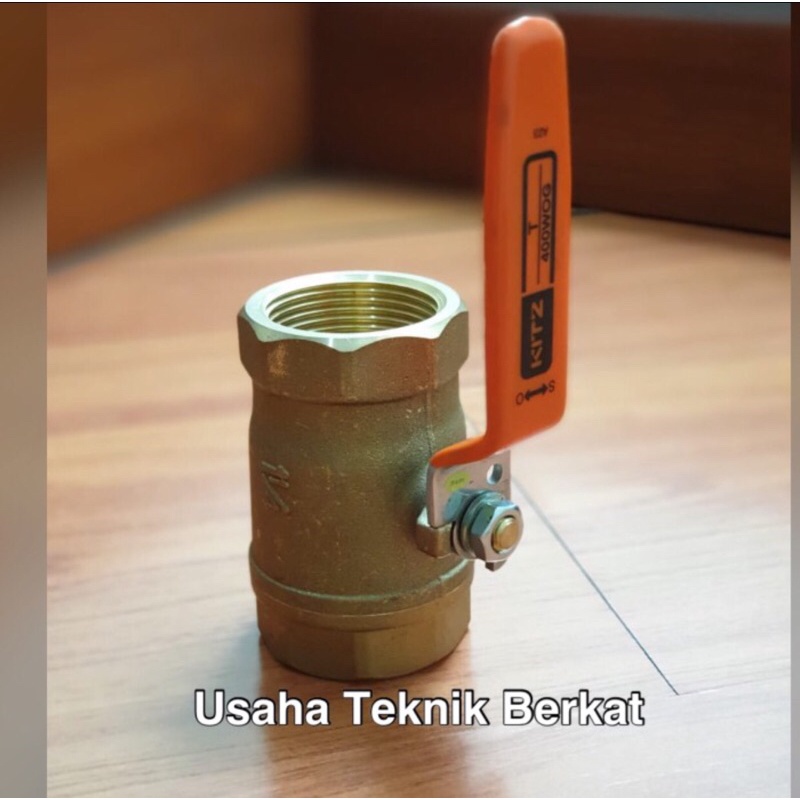 Jual Ball valve kitz 1 1/4” inch asli original | Shopee Indonesia