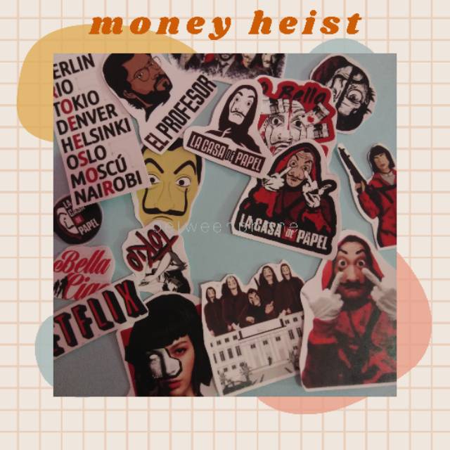 Jual Sticker Tumblr : Sticker Money Heist | Shopee Indonesia