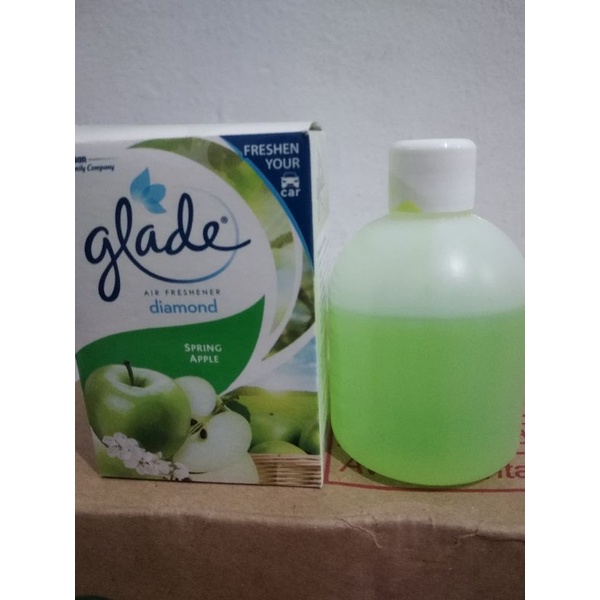 Jual GLADE air freshener diamond SPRING APPLE 80ml | Shopee Indonesia