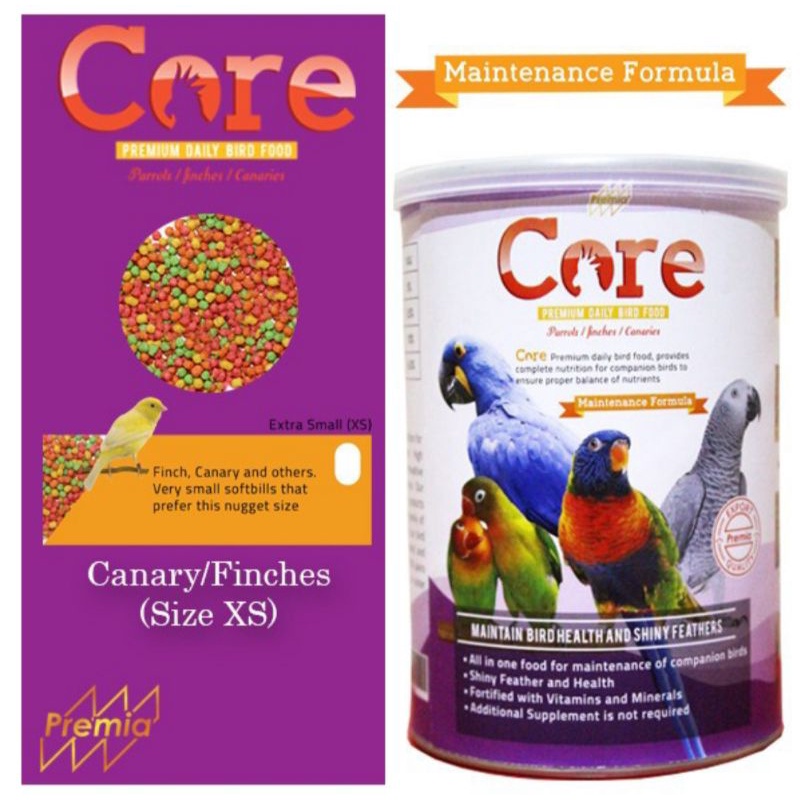 Jual Premia core 250gr pelet multivitamin semua jenis parrot | Shopee ...
