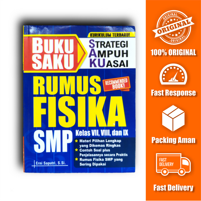 Jual Buku Saku Strategi Ampuh Kuasai Rumus Fisika SMP Kelas VII, VIII ...