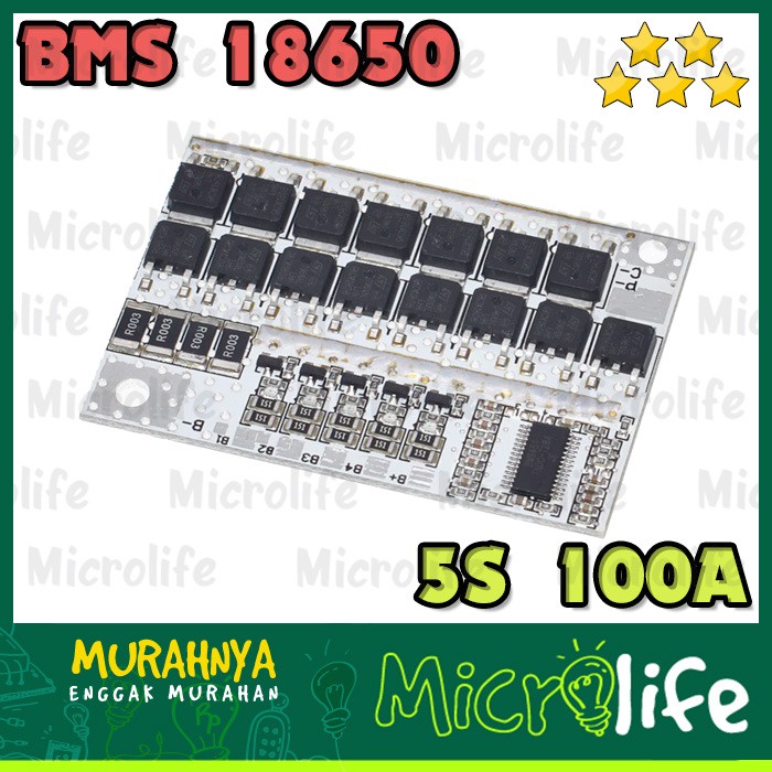 Jual BMS 5S 100A 18650 Charger Module Battery Management System | Shopee Indonesia