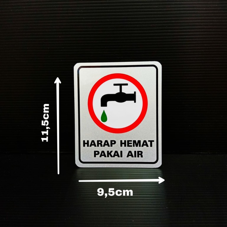 Jual Sign Label Acrylic Tulisan Harap Hemat Pakai Air | Shopee Indonesia