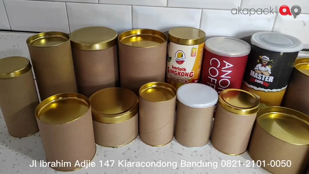 Jual Tabung Composite Can 6,5x10 Tutup Kaleng | Tabung Karton Laminasi ...