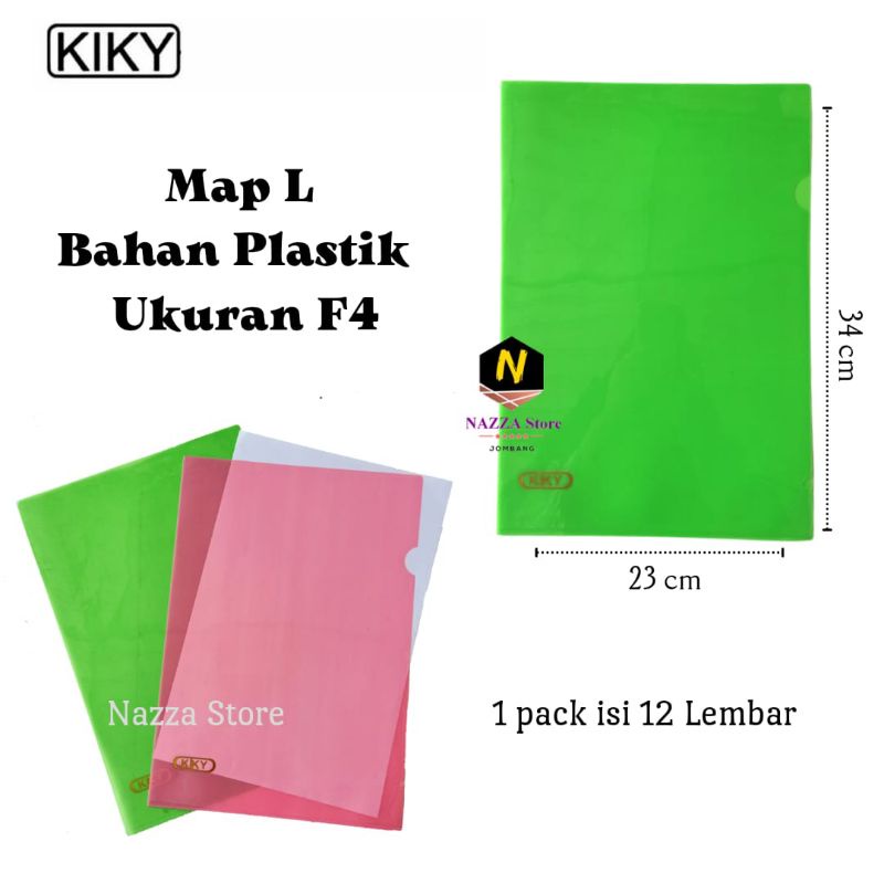 Jual Map L Plastik Ukuran F4 1 pcs | Shopee Indonesia