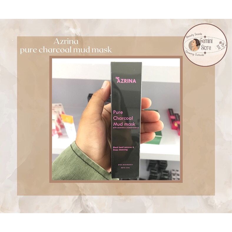 Jual Azarina pure charcoal mud mask | Shopee Indonesia