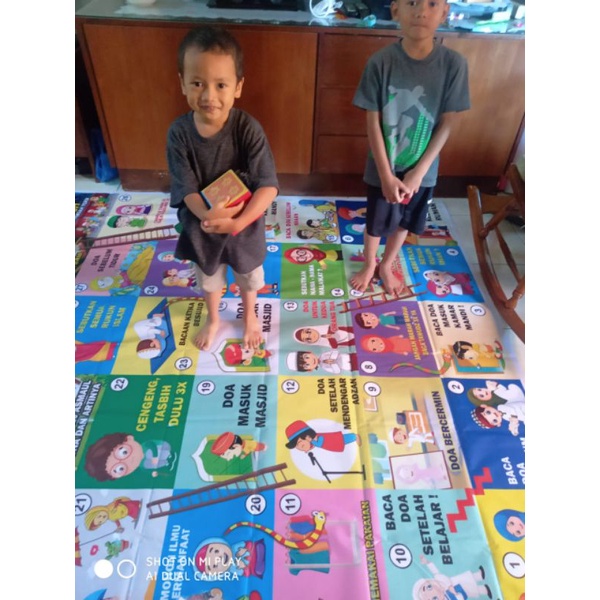 Jual 1,5x1,5 meter playmat ular Tangga doa sehari-hari playgame ...