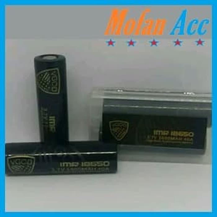 Jual BATERAI ROKOK ELEKTRIK VAPE VGOD IMR 18650 BATRE VGOD 18650 40A ...