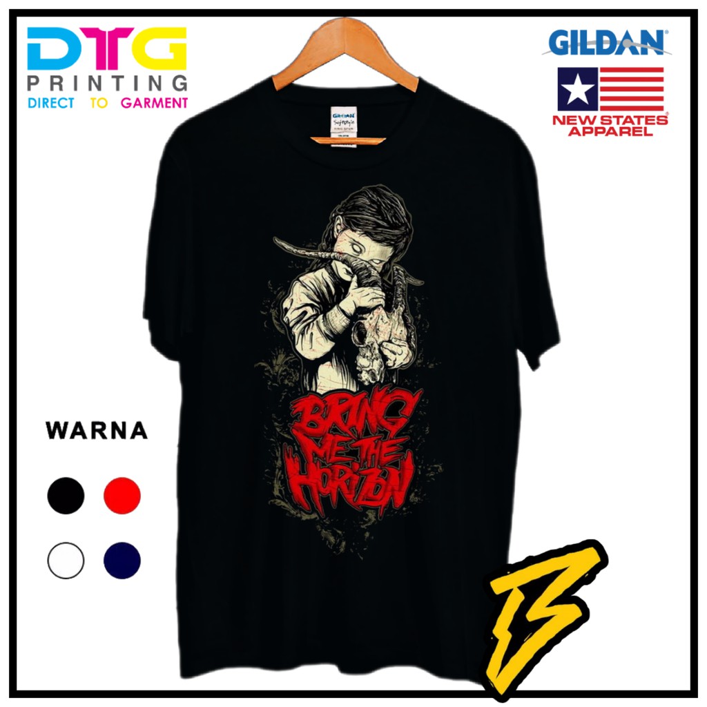Jual Baju kaos Tshirt GILDAN band rock musik BRING ME THE HORISON ...