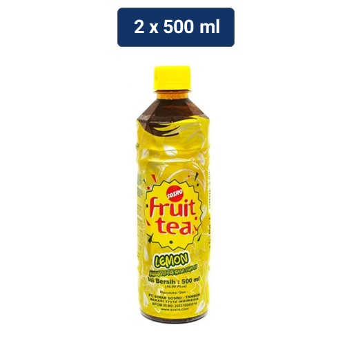 Jual Fruit Tea Minuman Teh Lemon 500ml x 2 | Shopee Indonesia