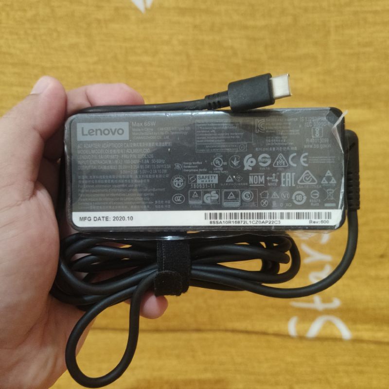Jual Adaptor Charger Original Lenovo ThinkPad Type C Bekas Second ...