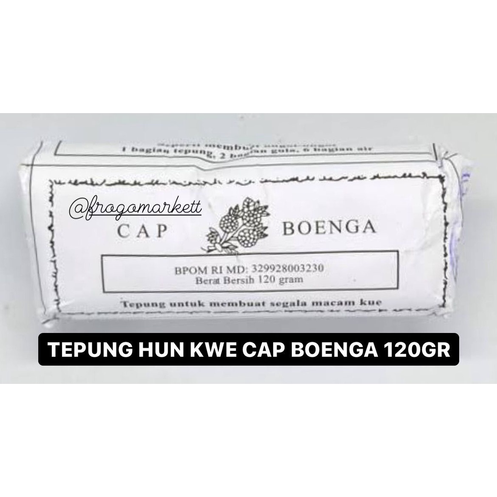 Jual Tepung Cap Bunga Hun Kwe Cap Boenga / Hunkue / Hunkwee 120gr ...
