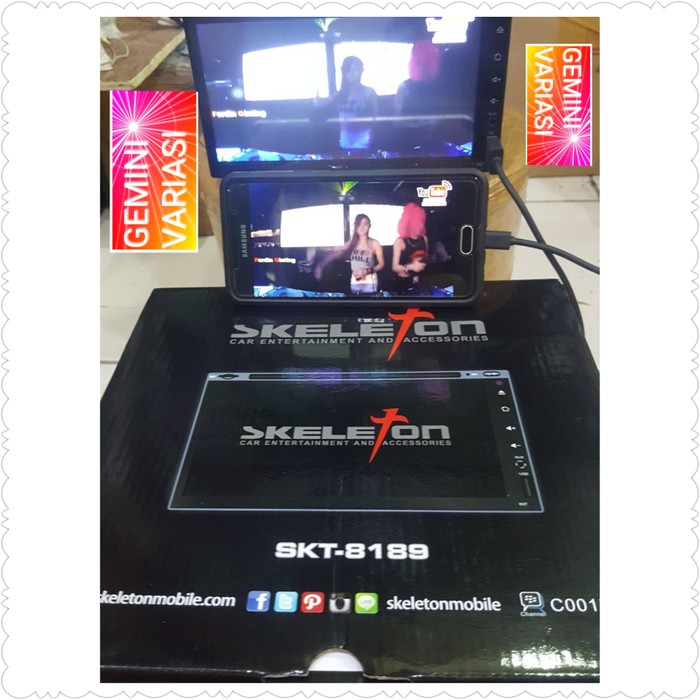 Jual DOUBLE DIN HEAD UNIT SKELETON YM B-50 SKT-8189 MIRROR LINK MOBIL HRV | Shopee Indonesia