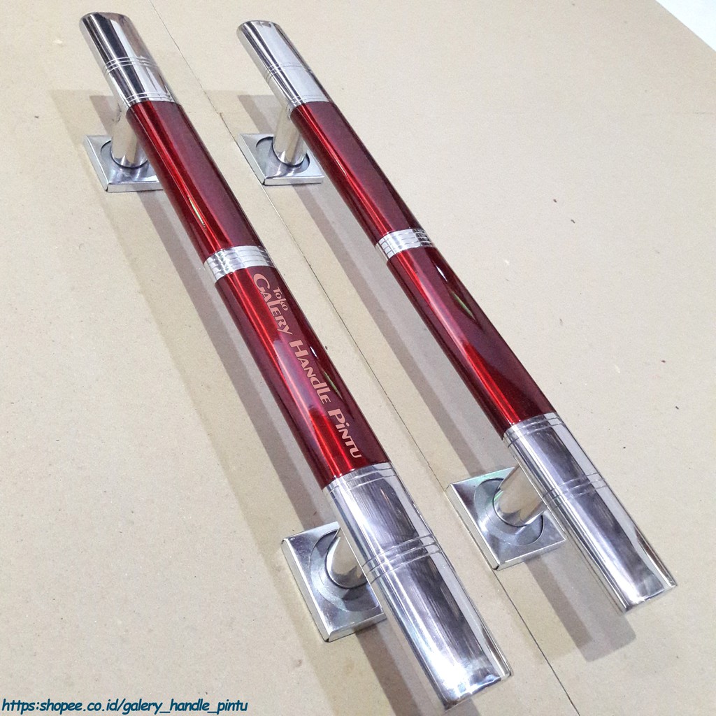 Jual gagang pintu rumah 45 cm handle pintu aluminium pintu kayu jati ...