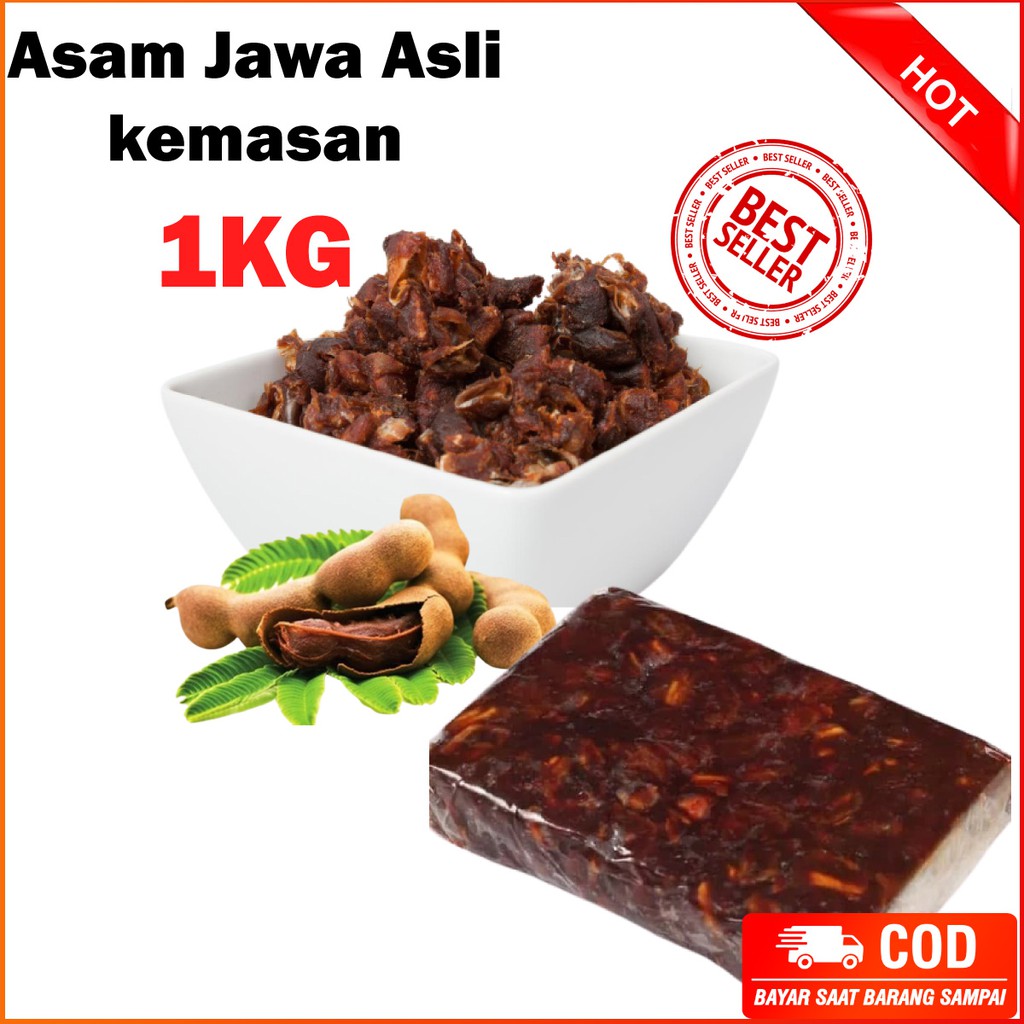 Jual Asam Jawa |Tamarin Asem jawa Tanpa Biji Kemasan 1Kg | Shopee Indonesia