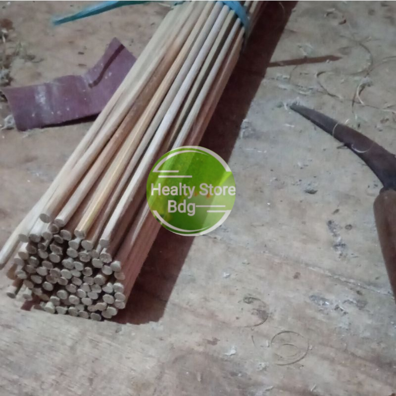 Jual Stik Bambu Lidi bulat Panjang 50 cm satu ikat isi 50 batang ...