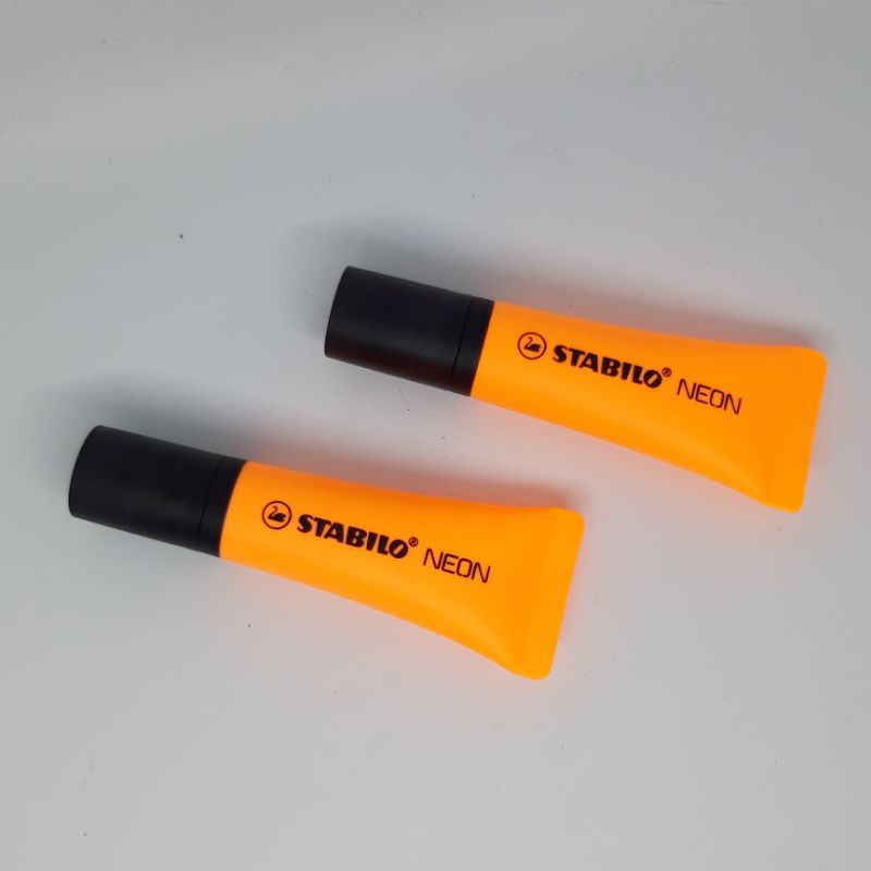 Jual STABILO BOSS NEON COLOUR HIGHLIGHTER WARNA KUNING ORANGE TEXTLINER ...