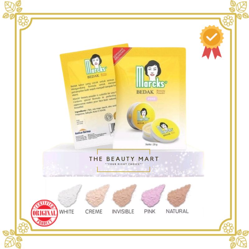Jual Marck's Marcks Active Bedak Tabur Beauty Powder Sachet 20gr ...