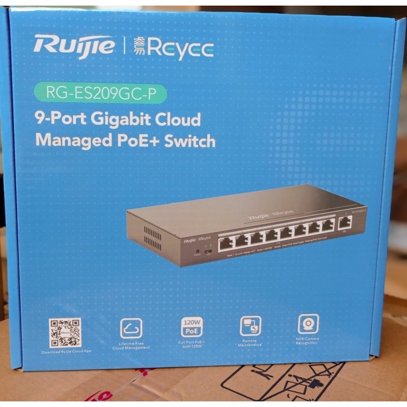 Jual Ruijie Reyee RG-ES209GC-P 9-Port Gigabit Smart POE Switch, 9 ...