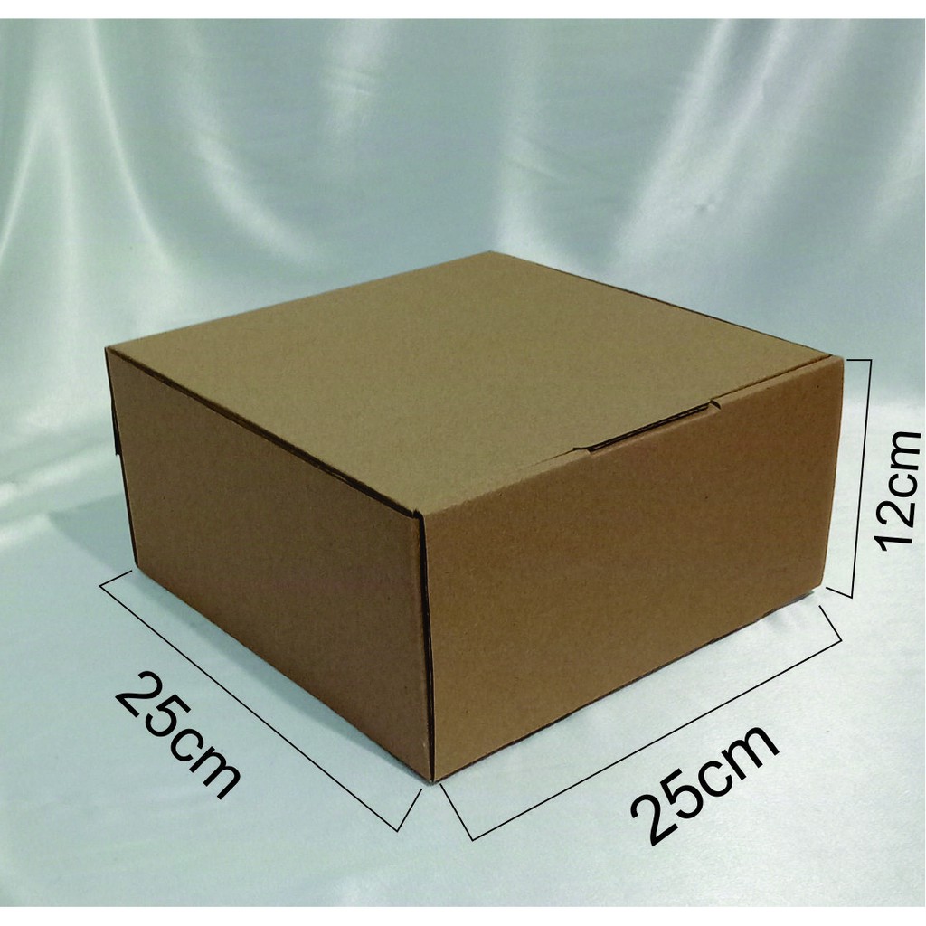 Jual BOX KARDUS dus 25x25x12 cm polos / Die Cut/ Box Hampers/ Box Gift ...