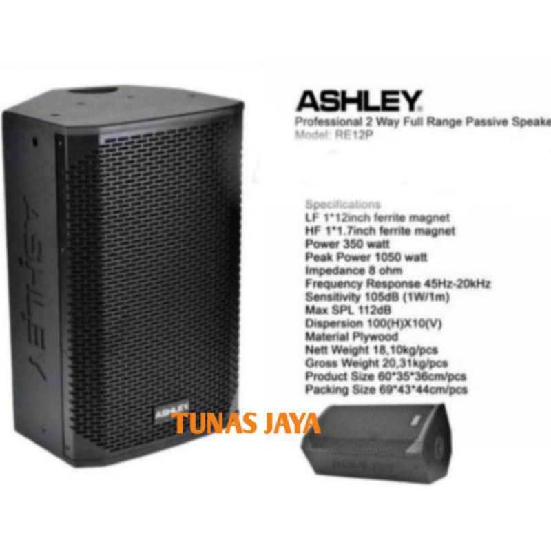Jual SPEAKER PASIF ASHLEY 12 INCH RE12P ORIGINAL SPEAKER ASHLEY RE12 P ...