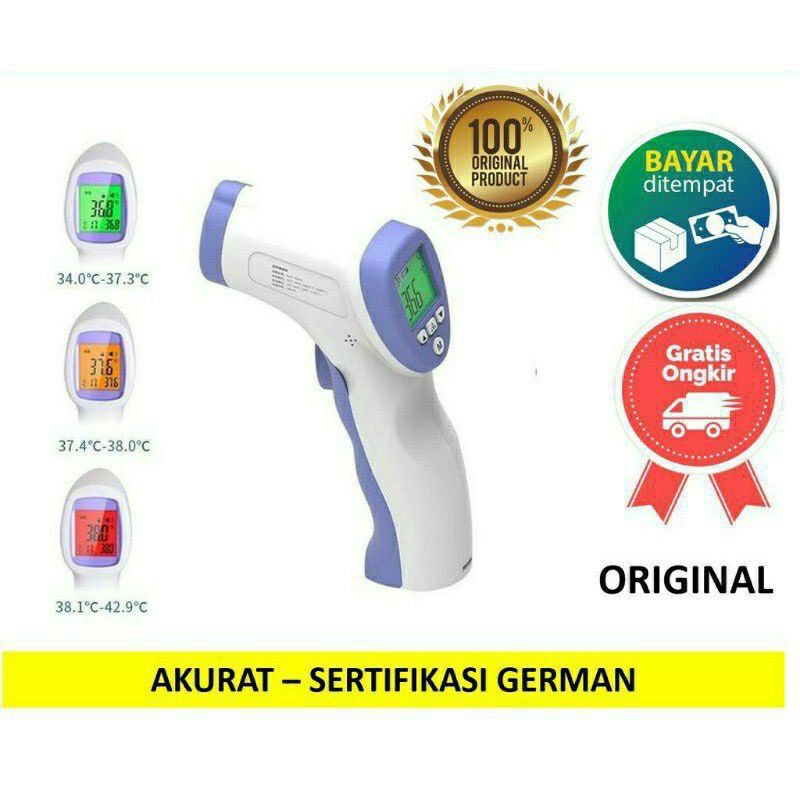 Jual Themometer Gun Infrared Suhu Tubuh Non Kontak Termometer Laser ...