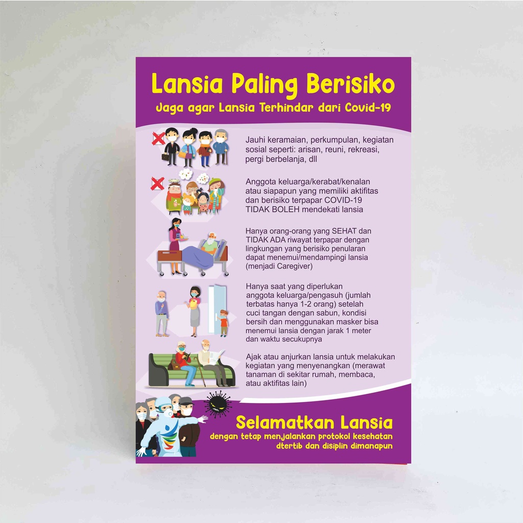 Jual Poster Terbaru, Poster Kesehatan, Risiko Lansia | Shopee Indonesia