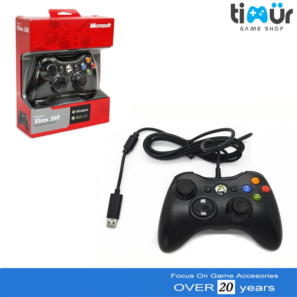 Jual Stik Stick Xbox 360 PC Laptop Wired Kabel Hitam | Shopee Indonesia