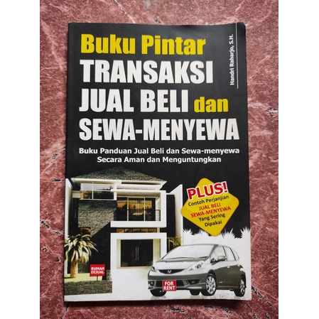 Jual Buku Pintar Transaksi Jual Beli dan Sewa-Menyewa | Shopee Indonesia