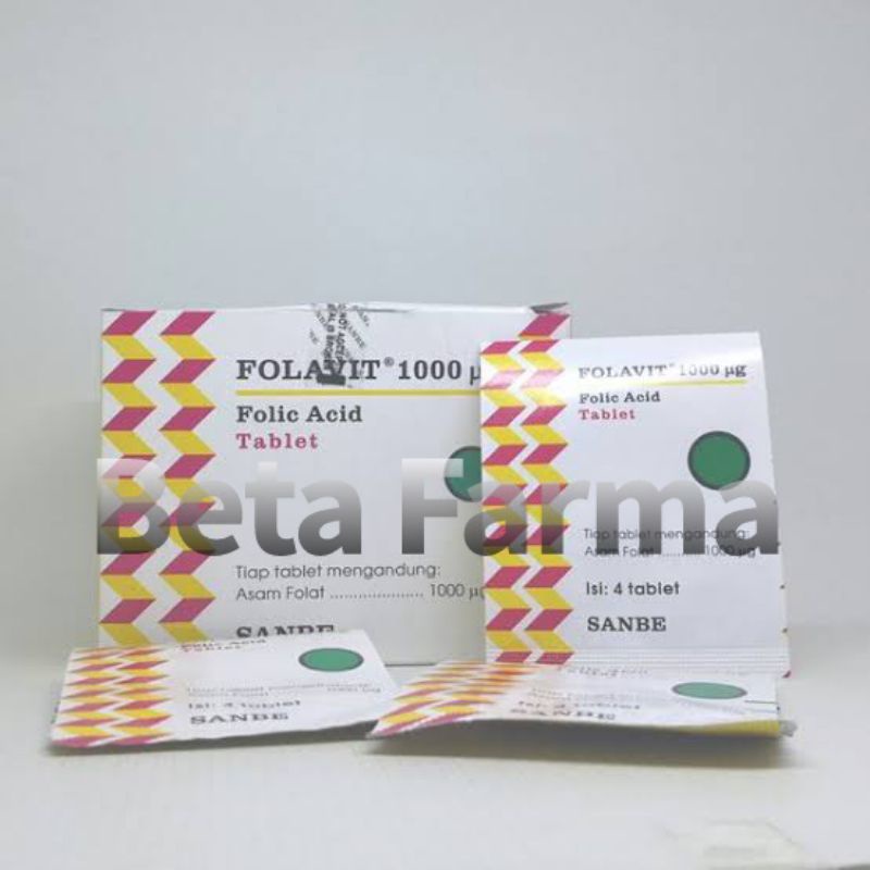 Jual Folavit 1000mg / Asam Folat / Vitamin Promil | Shopee Indonesia