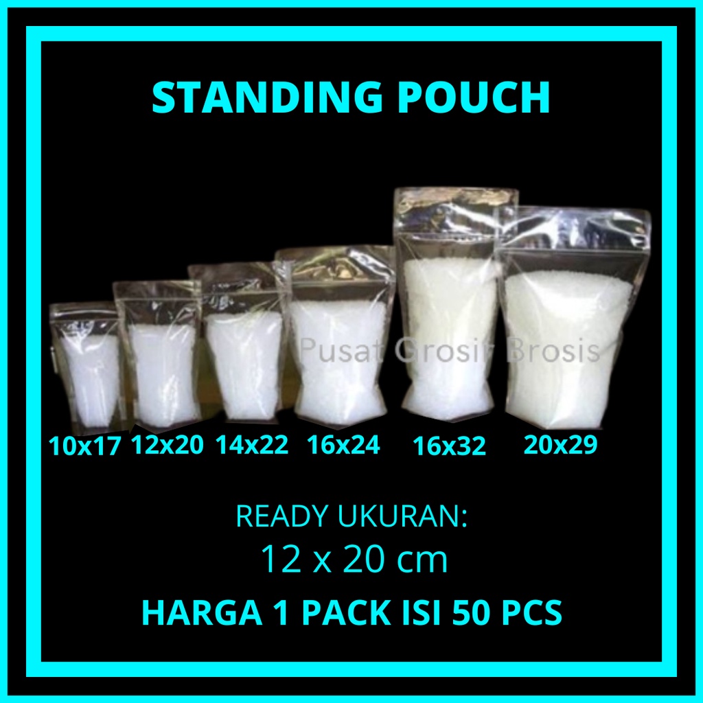 Jual COD - STANDING POUCH 12X20 BLUTOP PINGUIN / STANDING POUCH ...