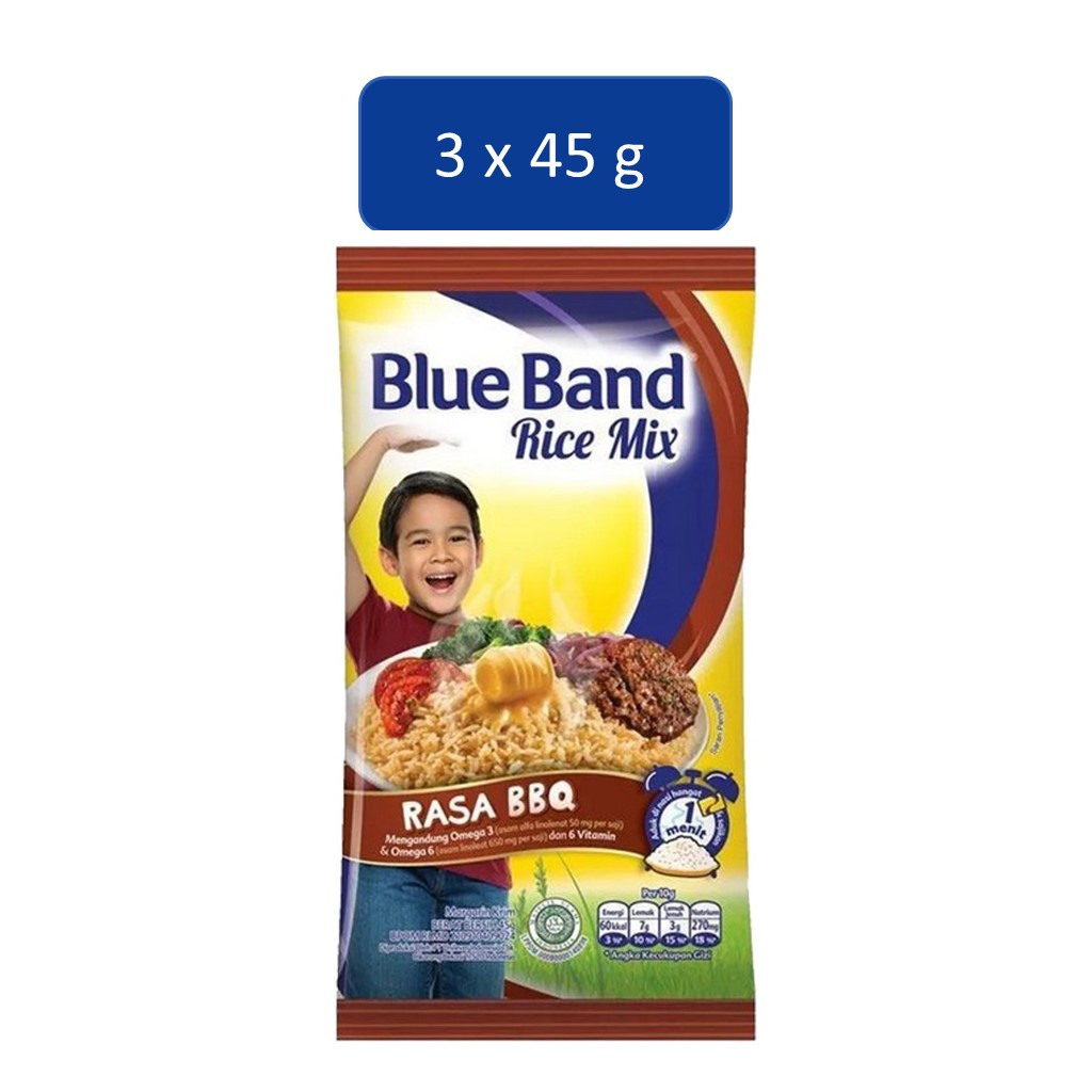 Jual Blue Band Rice Mix Barbeque Seasoning Sachet 3 x 45 gr | Shopee ...