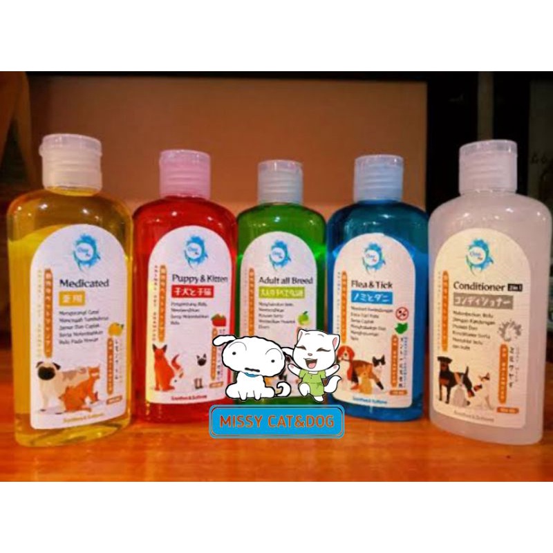 Jual ONE PET Shampoo Anjing Kucing 115ml / Shampoo Hewan Kutu | Shopee ...