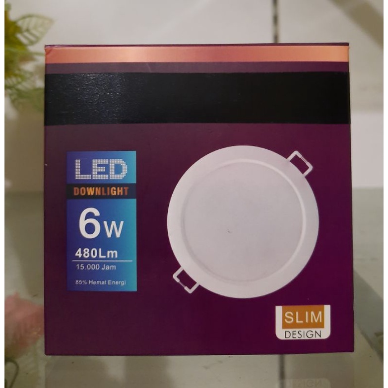 Jual Lampu downlight led panel IB bulat 6.9.12.18 watt inbow bulat SLIM ...