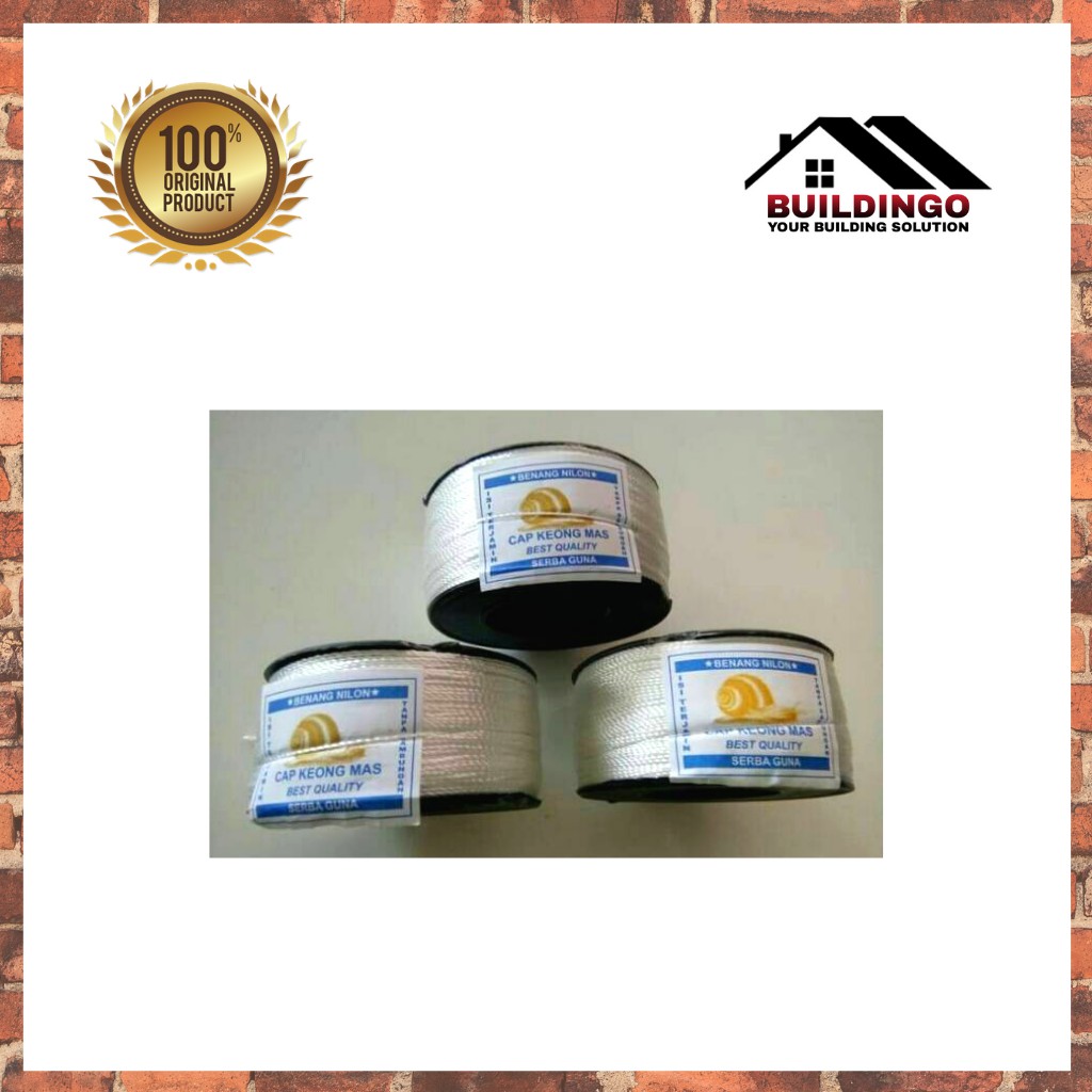 Jual BENANG BANGUNAN BENANG NILON NYLON TALI SOL SEPATU BENANG ...