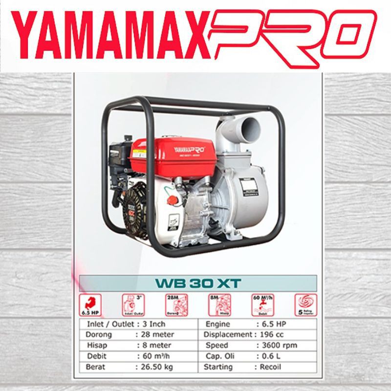 Jual Water Pump WB 30 XT 3" Pompa Air Sawah / irigasi / Yamamax Pro | Shopee Indonesia