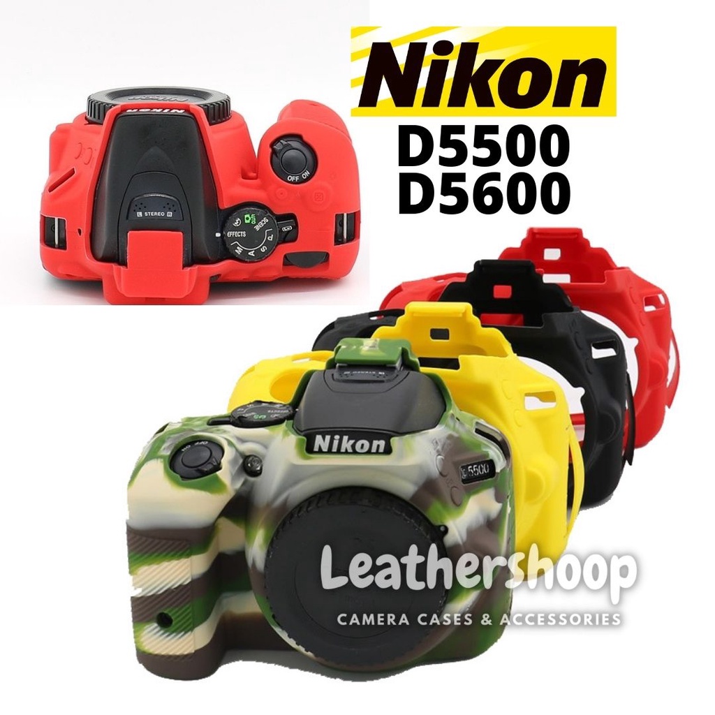 Jual Case Nikon D5500 D5600 Cover Rubber Karet Body Pretector | Shopee ...