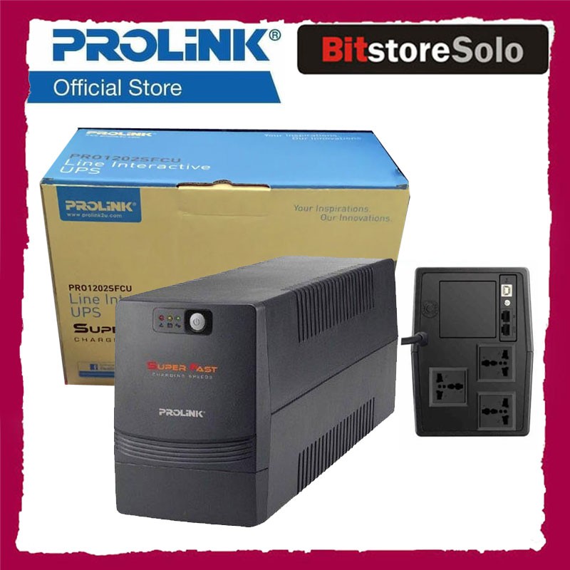 Jual UPS Prolink 1200 VA PROLINK PRO1201SFCU 1200VA | Shopee Indonesia