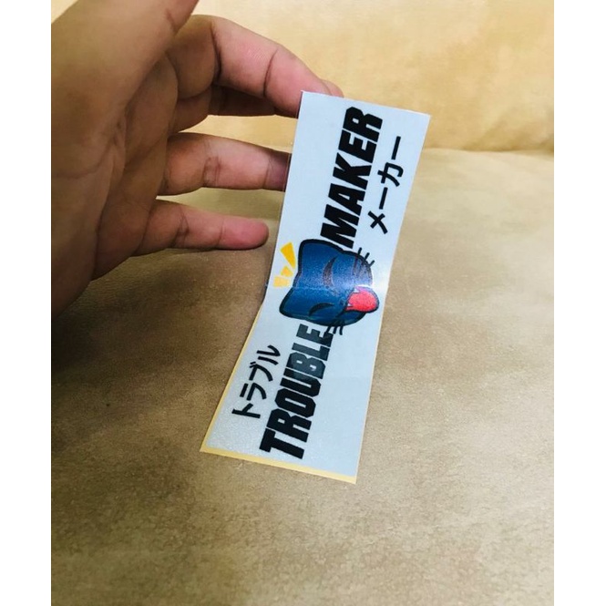 Jual Sticker Print Cutting JDM Trouble Maker Cat | Shopee Indonesia