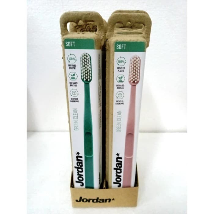 Jual SIKAT GIGI JORDAN GREEN CLEAN SOFT / ECO FRIENDLY | Shopee Indonesia