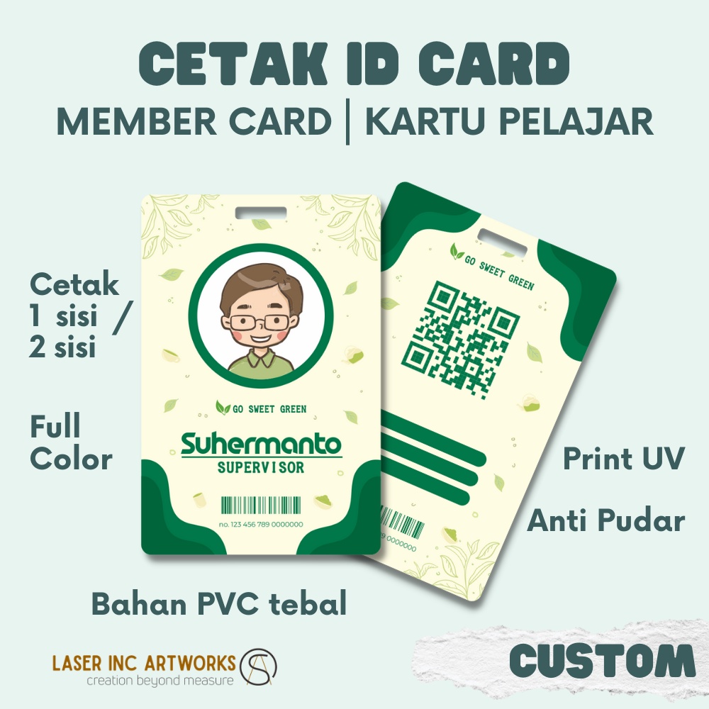Jual CETAK KARTU ID CARD / KARTU MEMBER / KARTU PELAJAR / KARTU ...