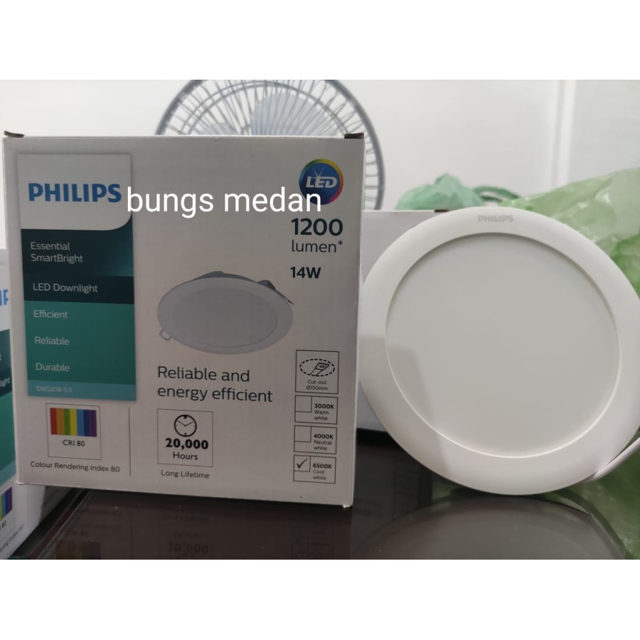 Jual LAMPU LED Philips DN020B 13w 13 WATT PANEL Downlight Putih DN020 14WAtt 14w | Shopee Indonesia
