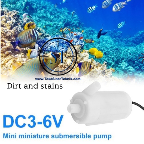 Jual Pompa Air Celup Micro Mini DC 6V Water Pump Micro Submersible ...