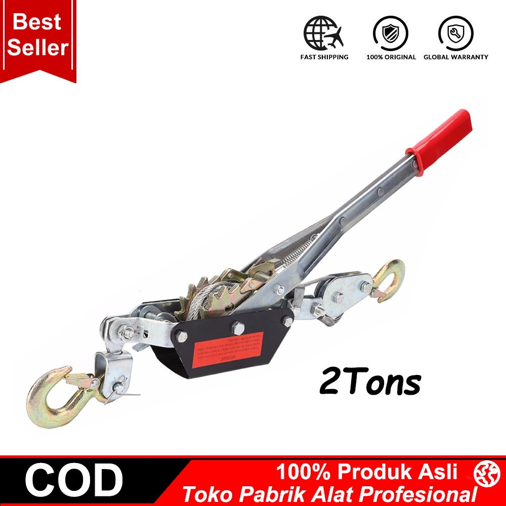 Jual Hand Puller Rachet Tracker / Hand Takel - Kapasitas 2 ton- Katrol ...