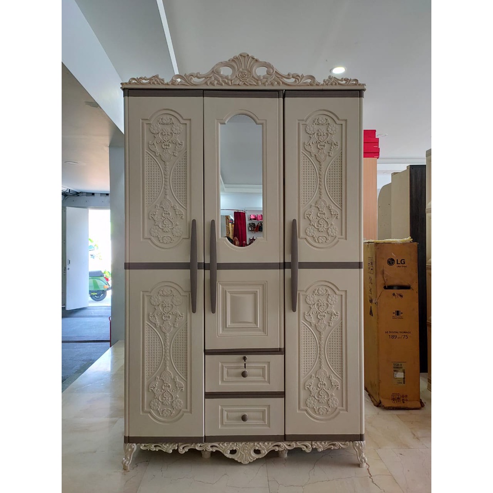 Jual Lemari Olymplast 3 pintu Classic | Shopee Indonesia