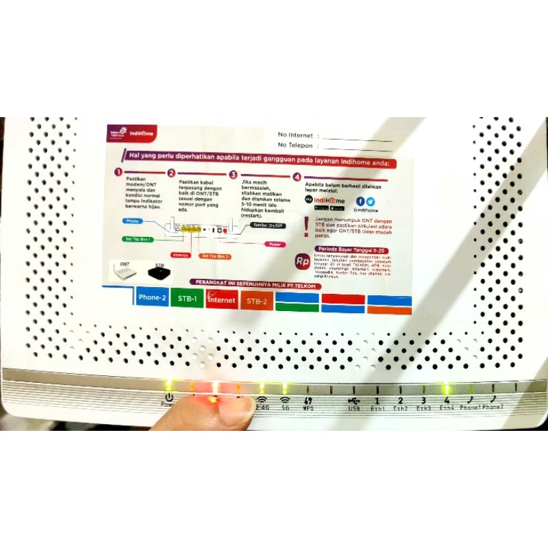 Jual router fiberhome gpon onu premium hg6245n dualband 2.4ghz dan 5ghz ...
