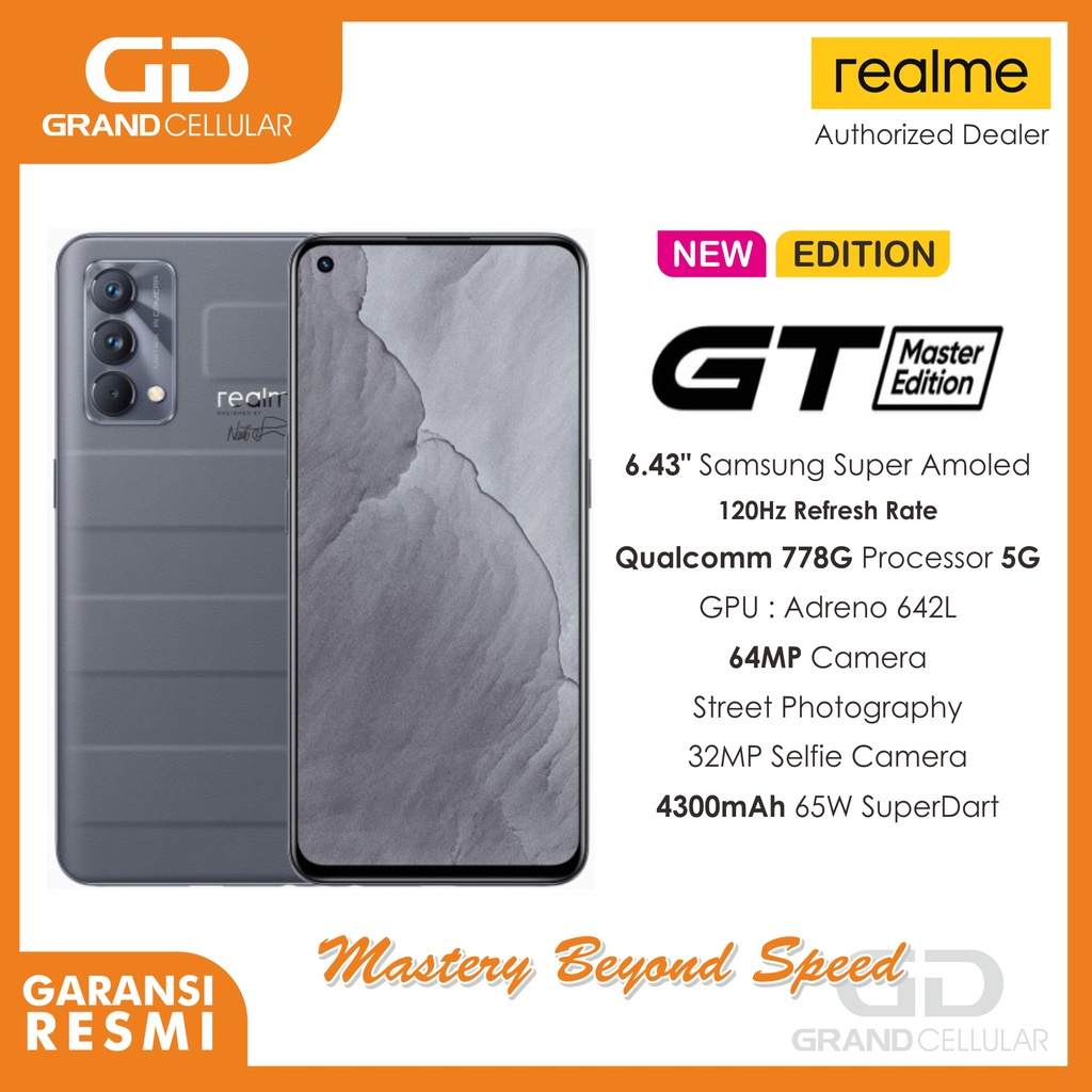 Jual REALME GT MASTER EDITION 5G 8GB RAM 256GB ROM - 8GB RAM 128GB ROM ...